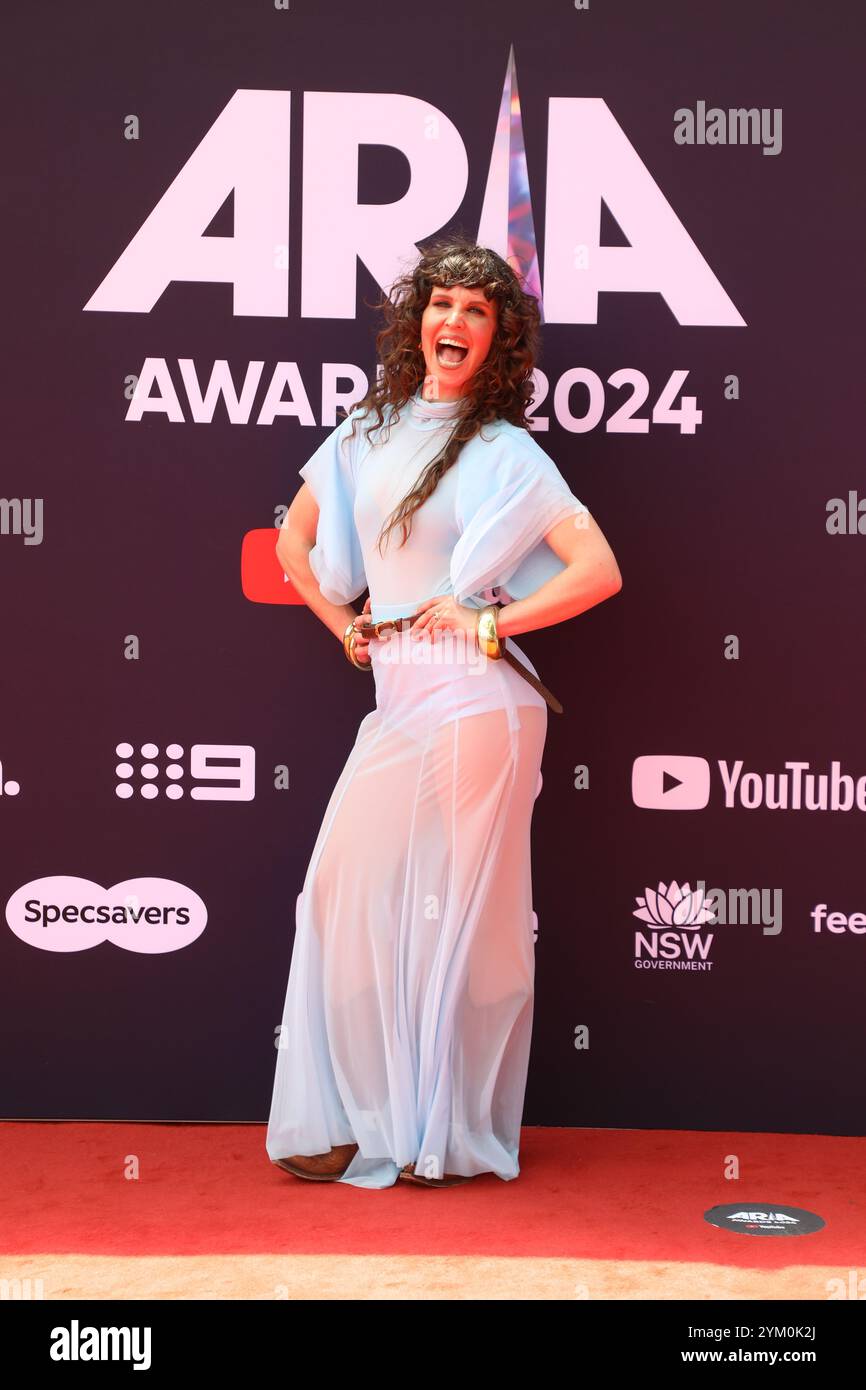 Sydney, Australia. 20th November 2024. Fanny Lumsden arrives on the red ...