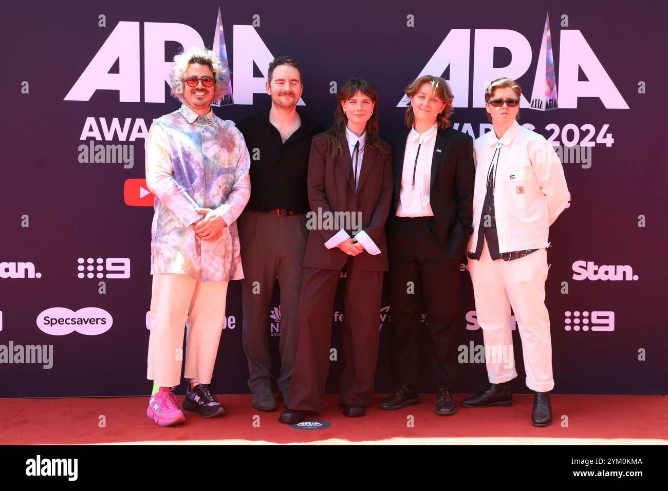 Sydney, Australia. 20th November 2024. Angie McMahon (Centre) arrives ...