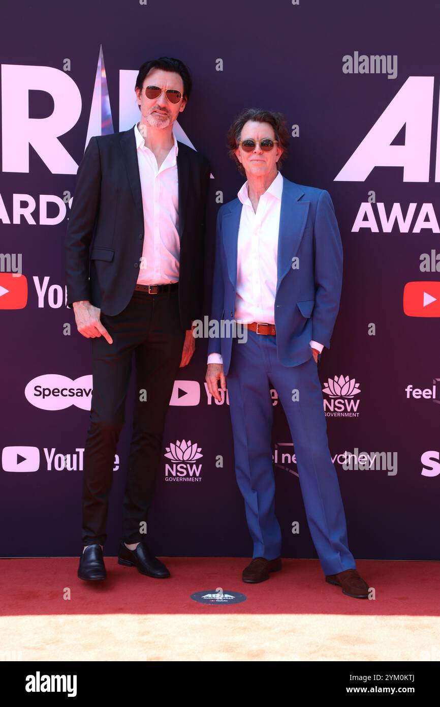 Sydney, Australia. 20th November 2024. Paul Dempsey and Bernard Fanning ...