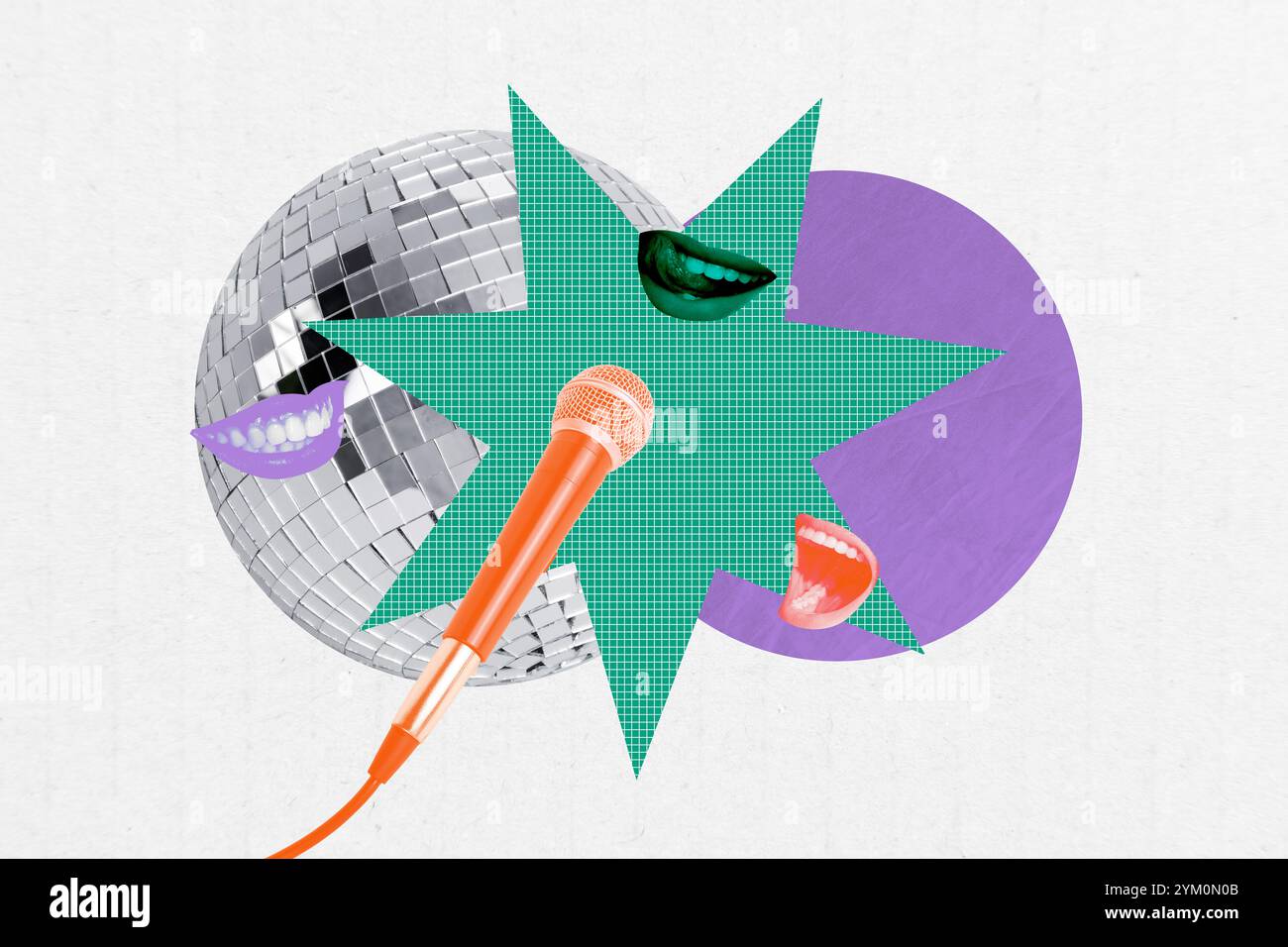 Composite trend artwork 3D sketch image photo collage of anonymous ...