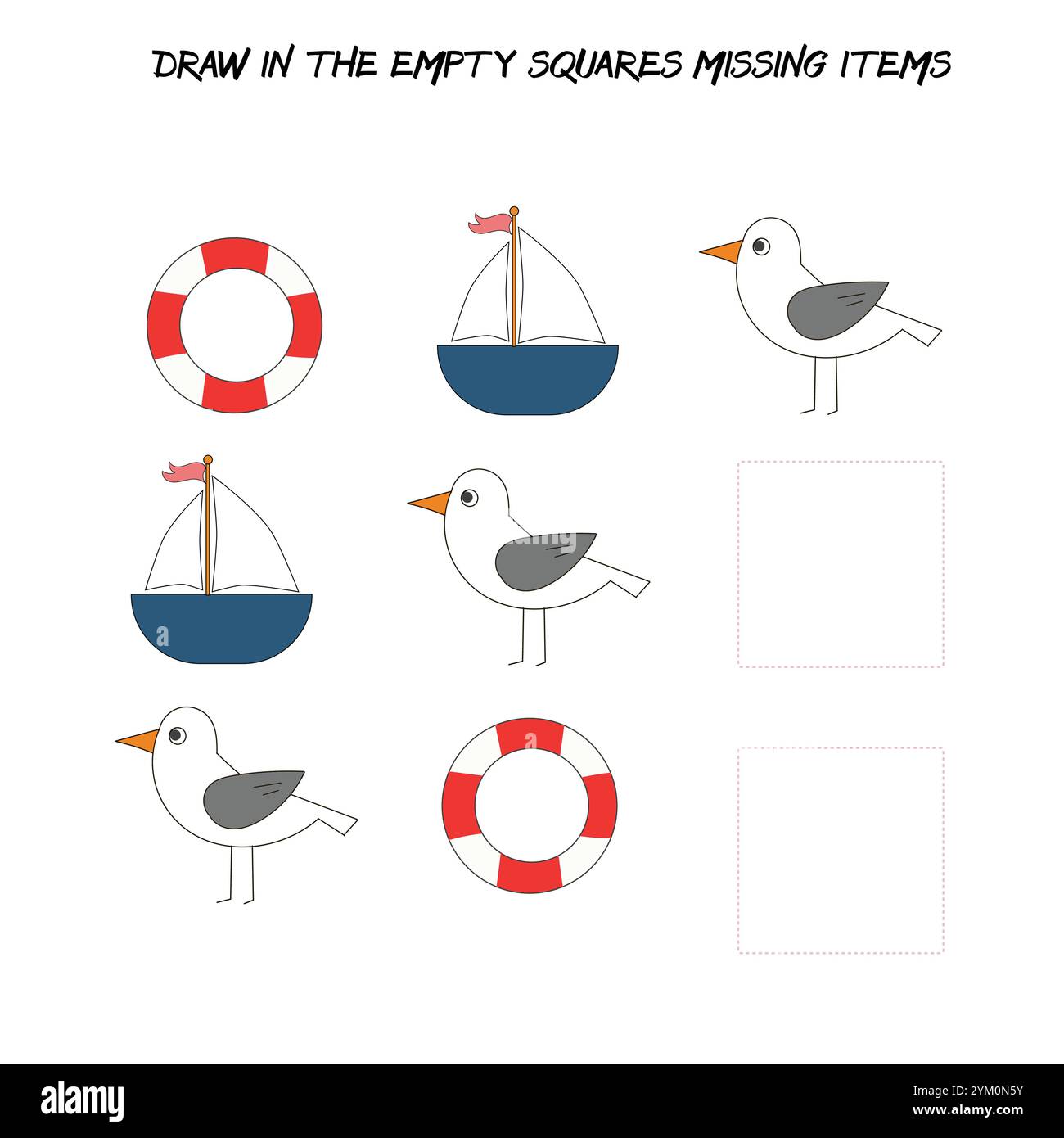 Draw missing item hi-res stock photography and images - Alamy