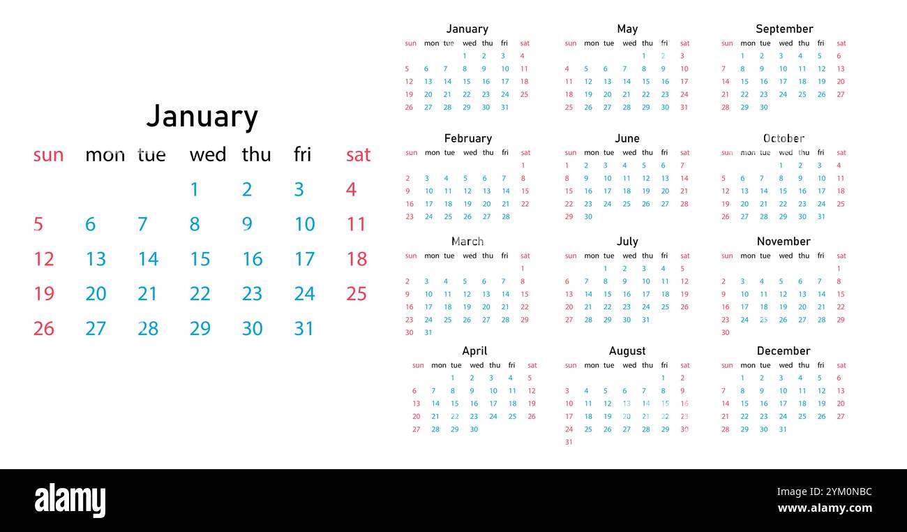 Desk calendar december 2024 Cut Out Stock Images & Pictures - Alamy