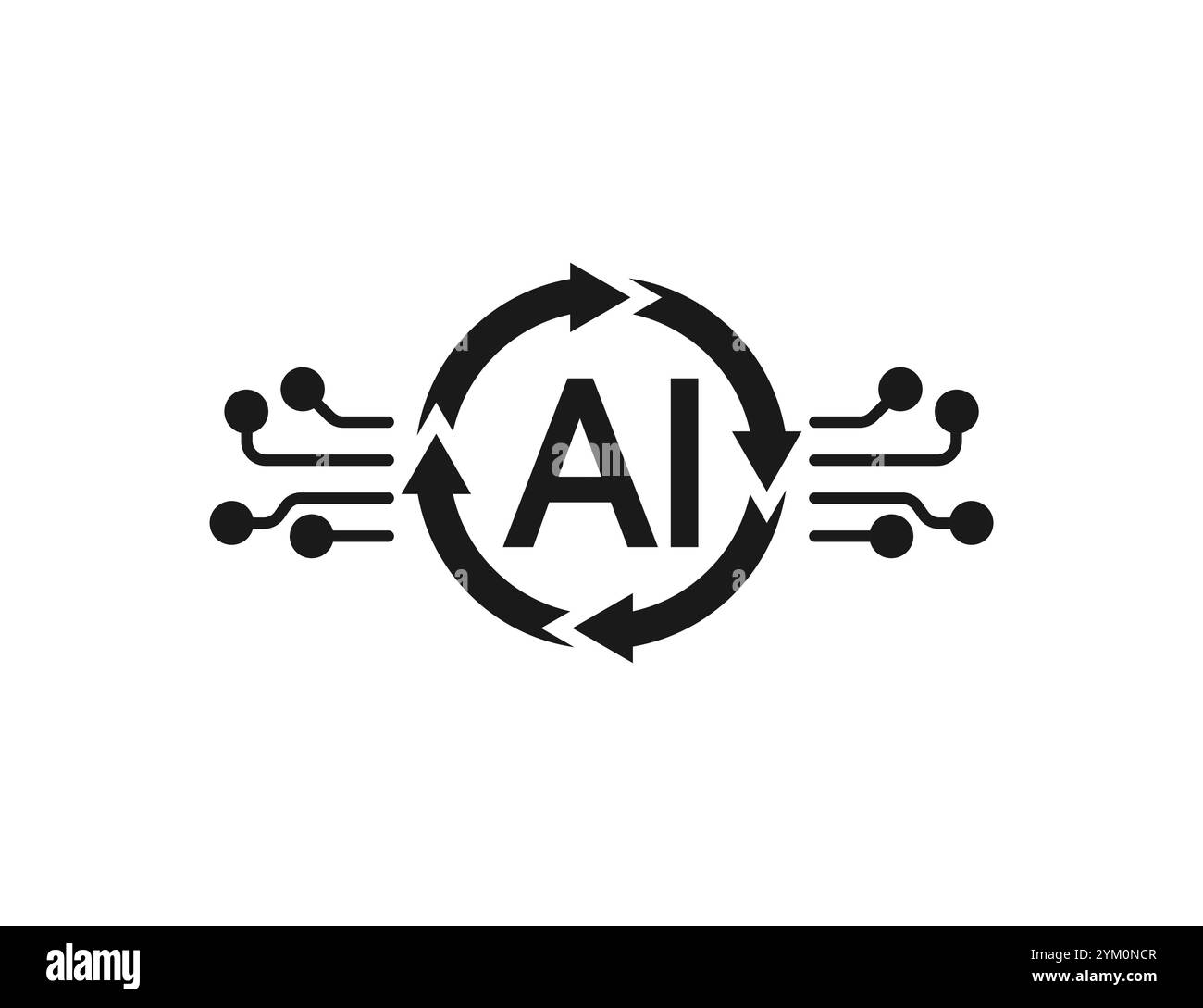 Ai, artificial intelligence icon. Vector illustration Stock Vector ...