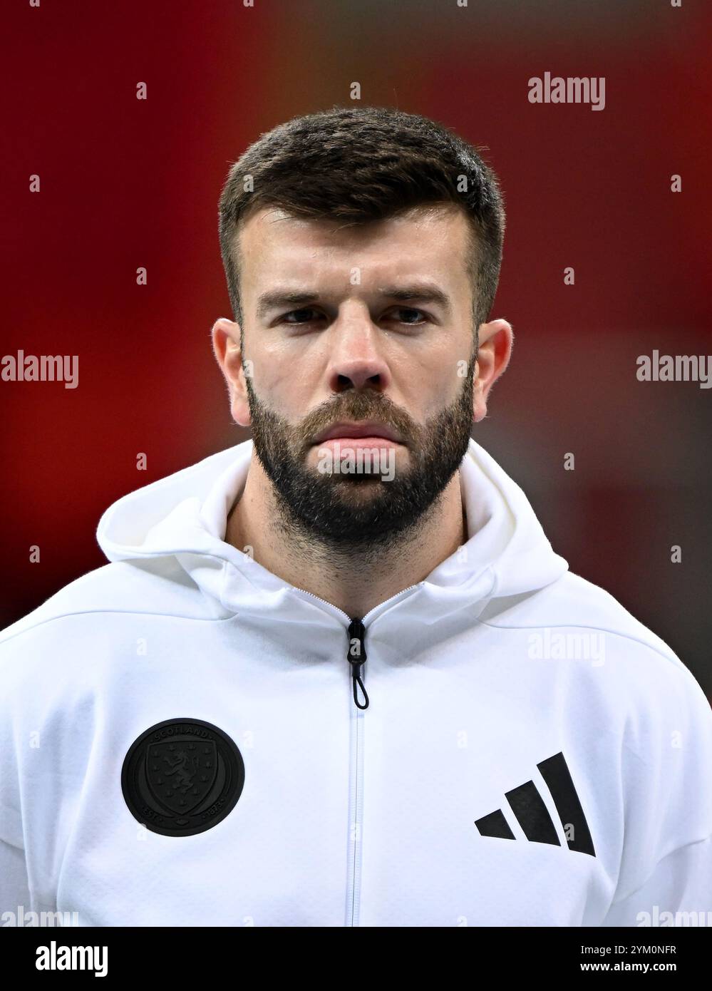 Scotland's Grant Hanley before the UEFA Nations League Group A1 match ...