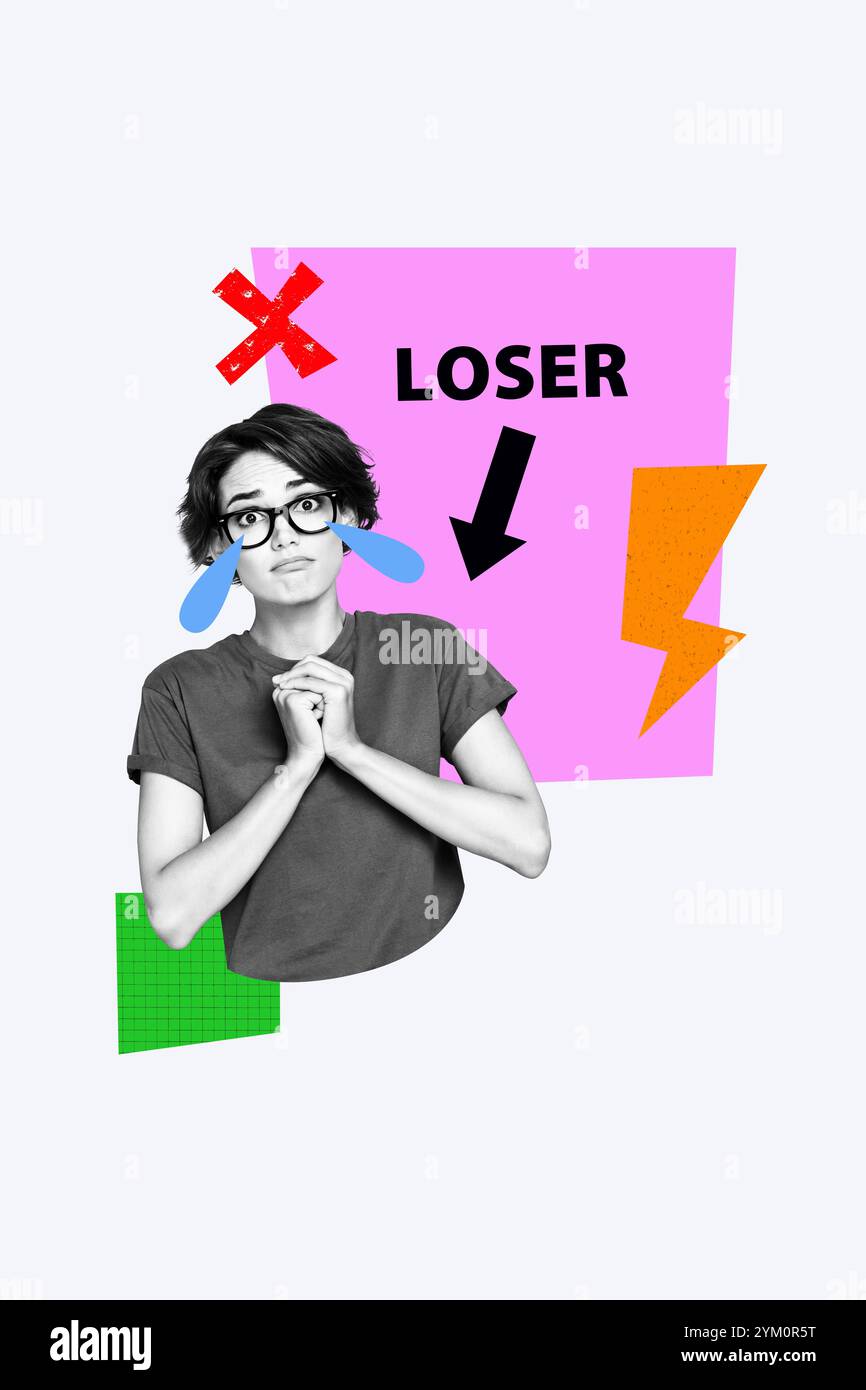 Composite trend artwork sketch image photo collage of copyspace bolt ...