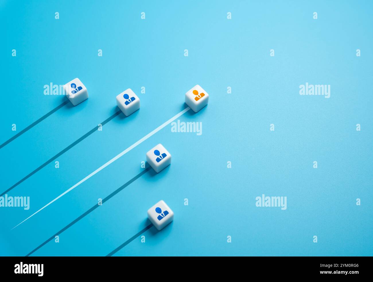 Businessmen race and the leader breaks ahead. Concept of success and ...