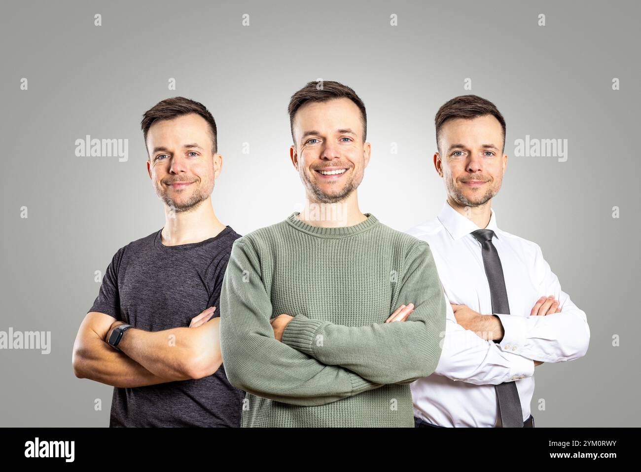 Same Person in Different Outfits Showing Different Aspects of Life ...