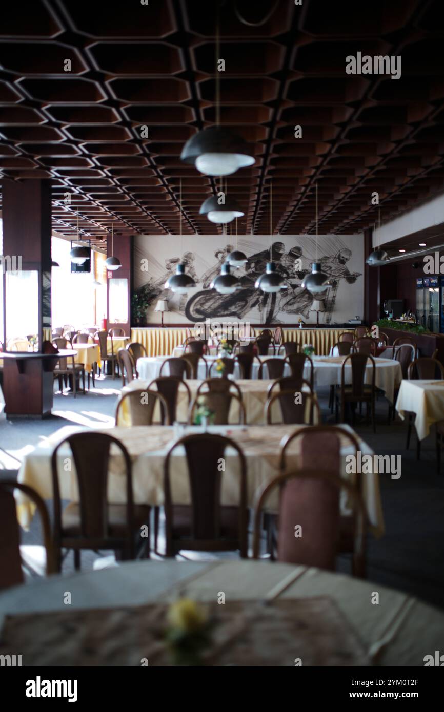 A dimly lit restaurant interior from soviet era Stock Photo - Alamy