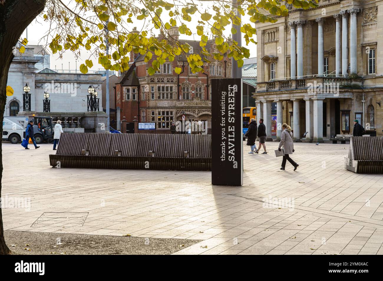 The bottom of Saville St, Hull, East Yorkshire as it meets the ...