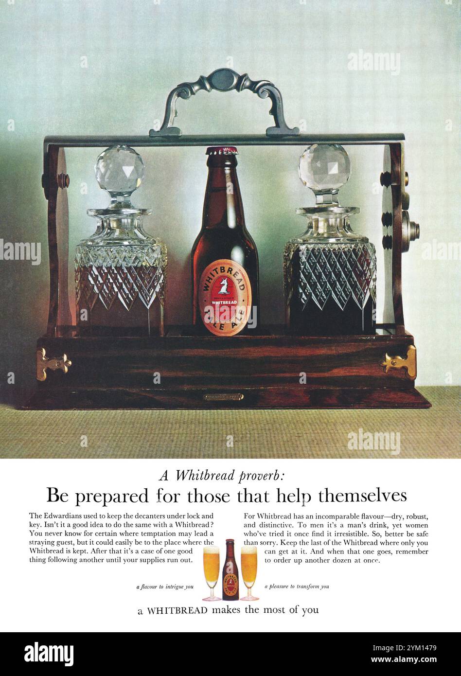 1962 British beer advertisement for Whitbread Pale Ale Stock Photo - Alamy