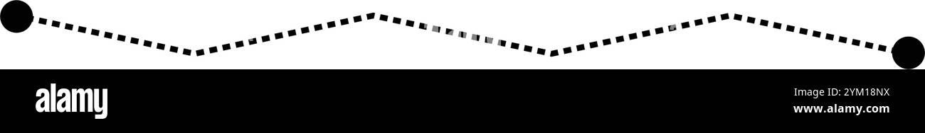 Tracing line dotted zig zag line worksheet element for kids for writing ...