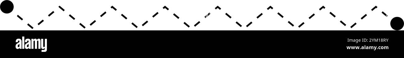 Tracing line dotted zig zag line worksheet element for kids for writing ...