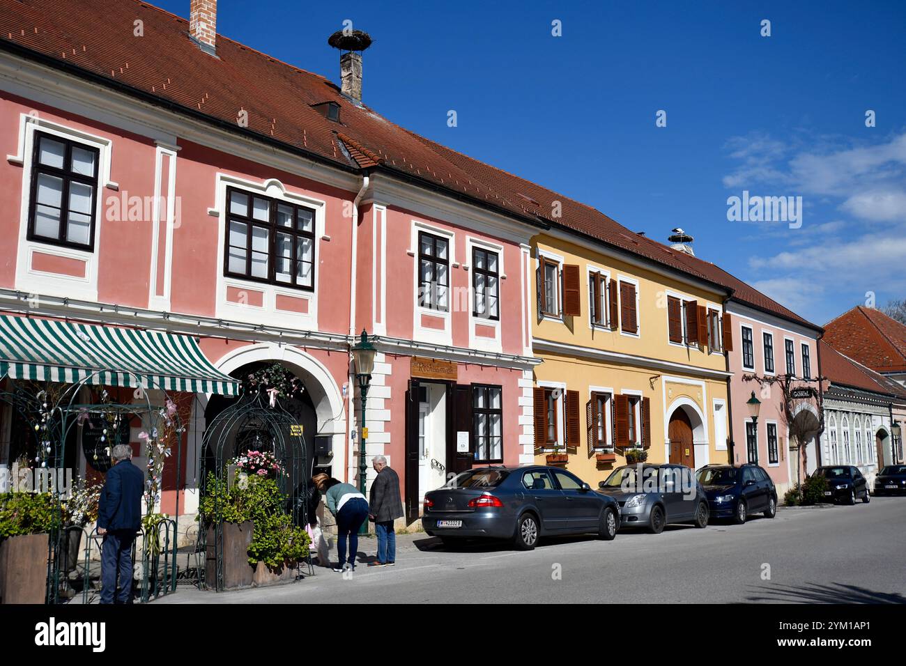 Rust, Austria - March 23, 2024: Main street of the so-called stork town ...