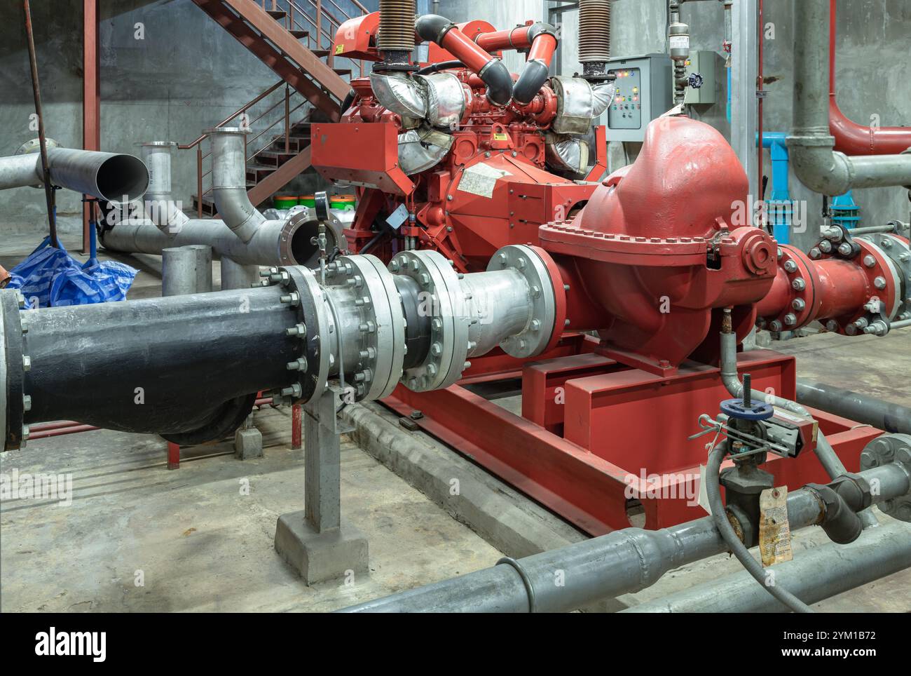 Bangkok,Thailand - 17 Nov, 2024 - Fire protection system of Condominium ...