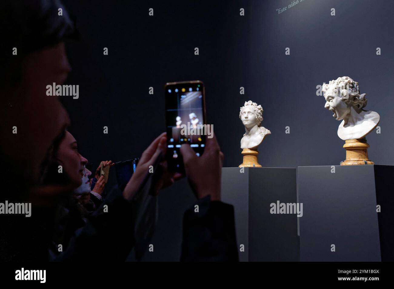 The sculptures 'Damned Soul' (R) and 'Blessed Soul' (L), by Italian ...