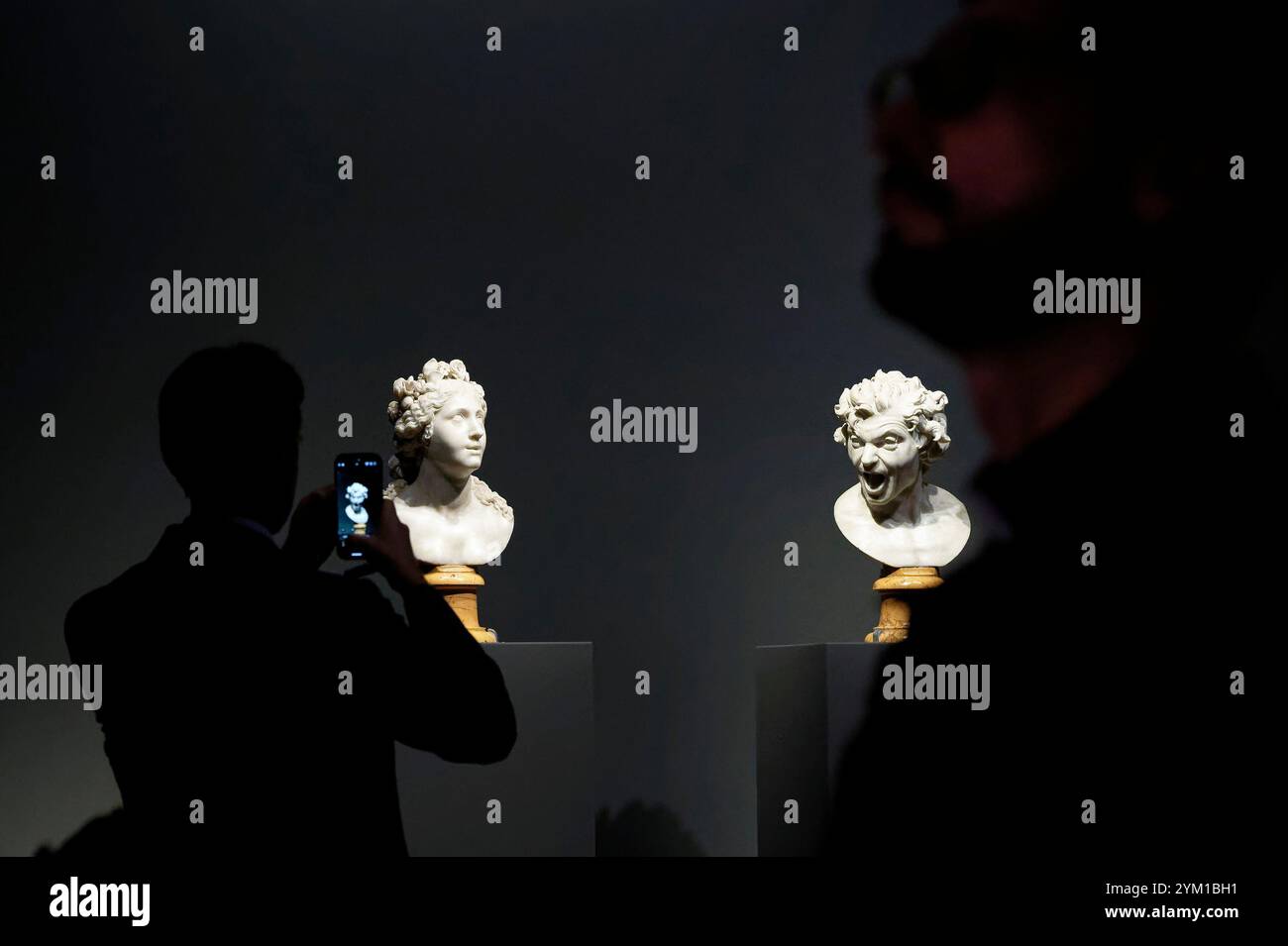 The sculptures 'Damned Soul' (R) and 'Blessed Soul' (L), by Italian ...