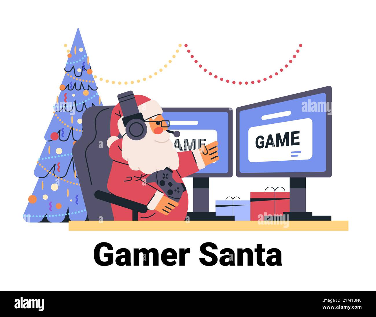 Gamer decor Stock Vector Images - Alamy