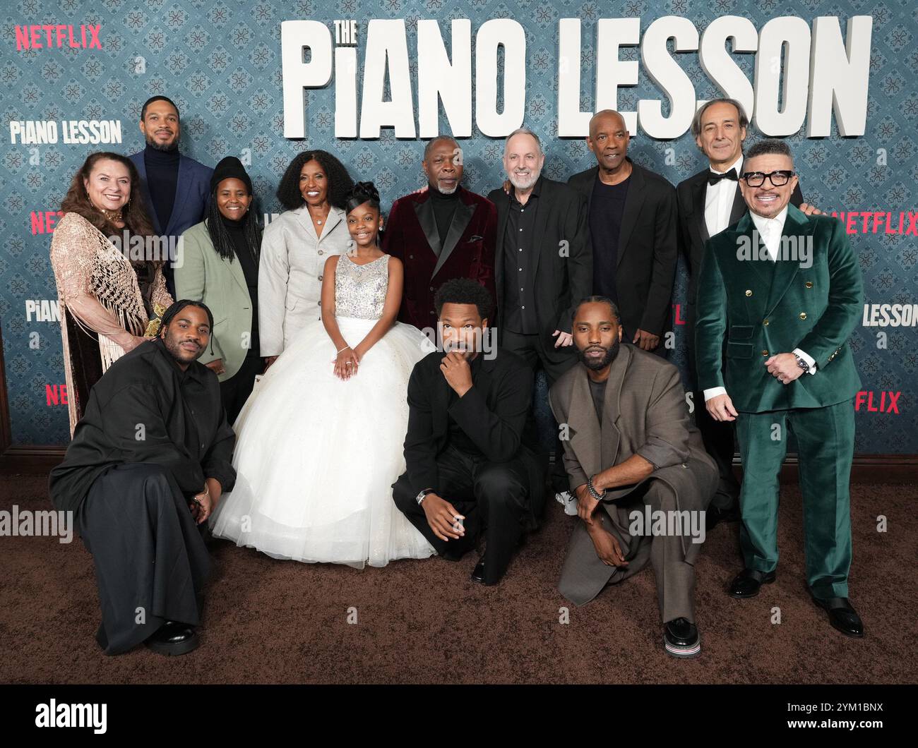 Los Angeles, USA. 19th Nov, 2024. (L-R) THE PIANO LESSON Cast & Crew ...
