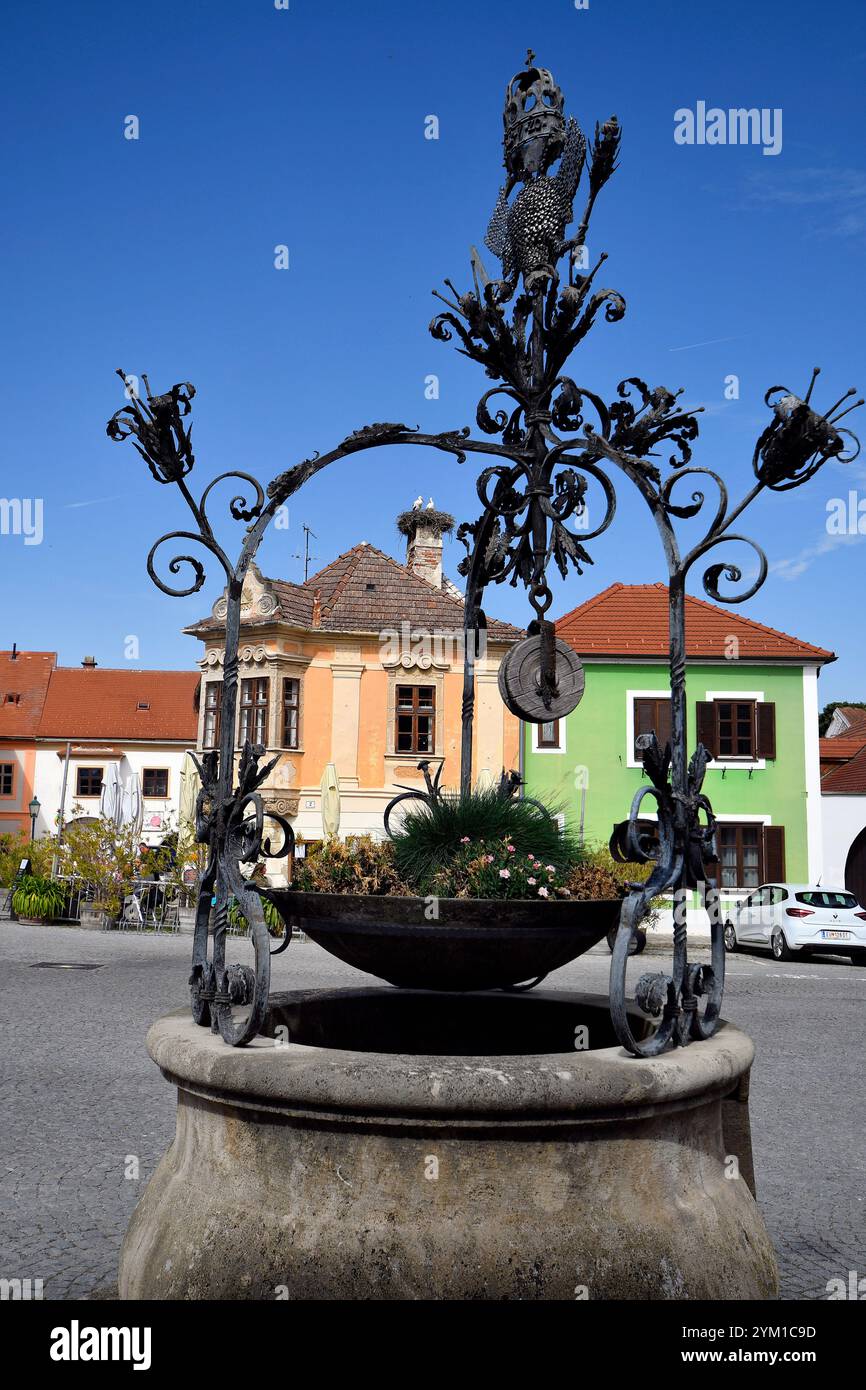 Rust, Austria - March 23, 2024: The Eagle Fountain - Adlerbrunnen - at ...