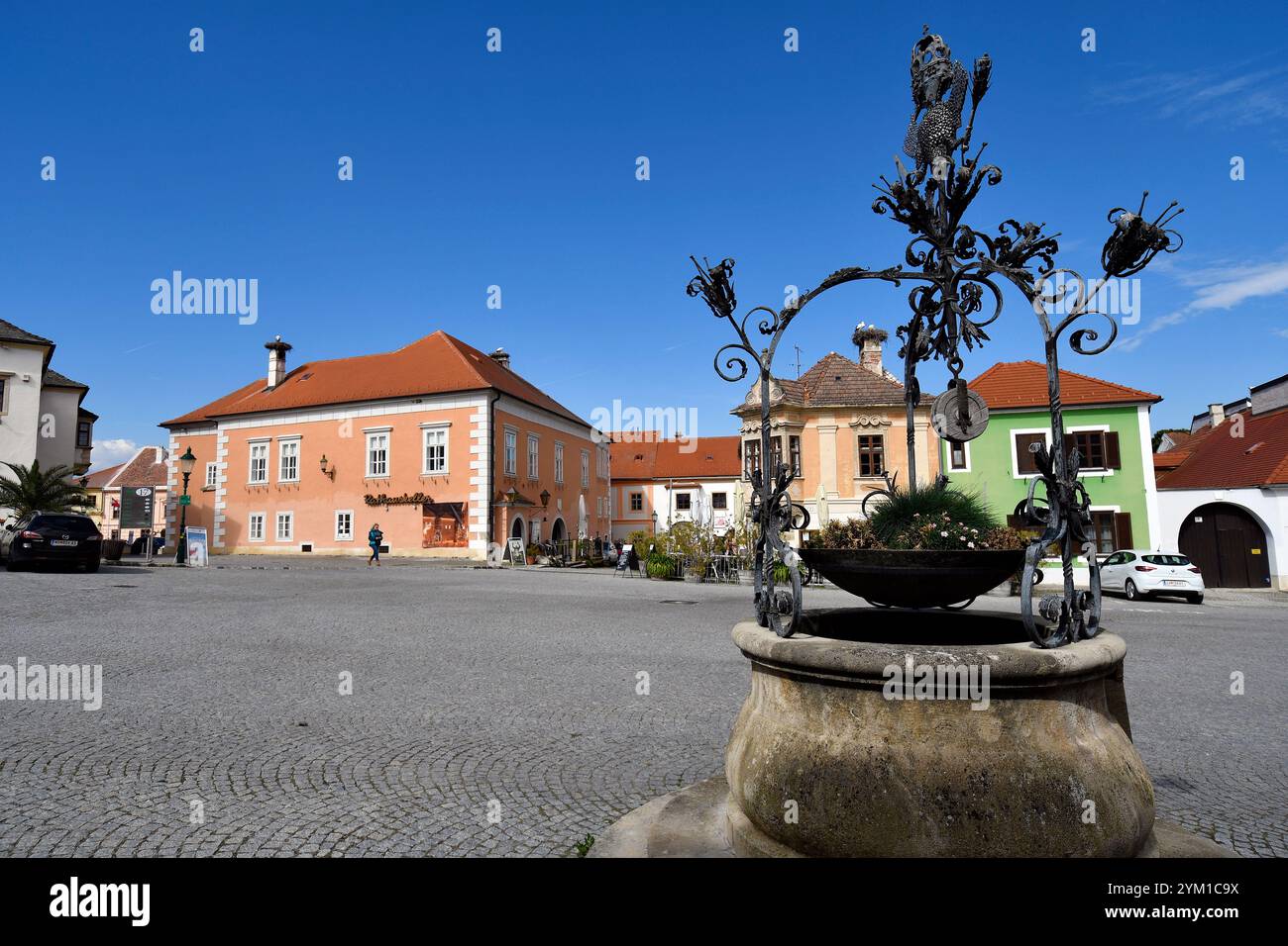 Rust, Austria - March 23, 2024: The Eagle Fountain - Adlerbrunnen - at ...