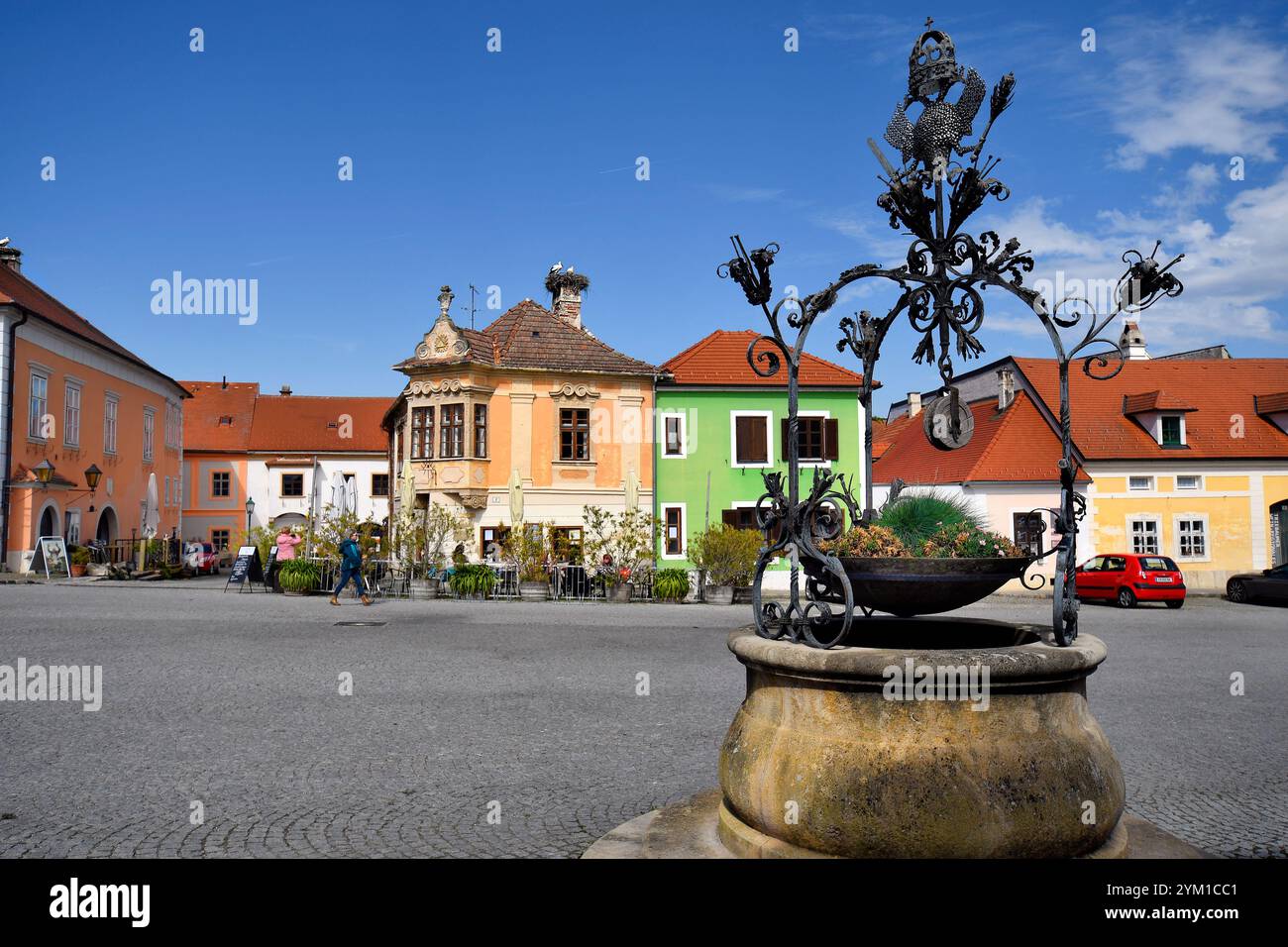 Rust, Austria - March 23, 2024: The Eagle Fountain - Adlerbrunnen - at ...