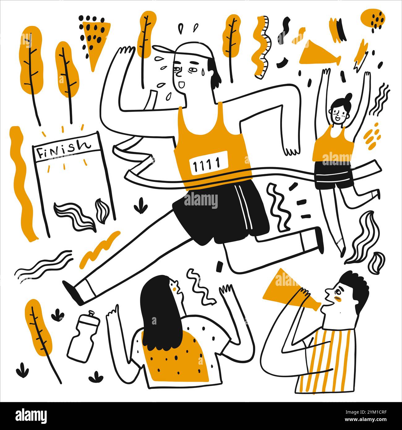 Frame runners Stock Vector Images - Alamy