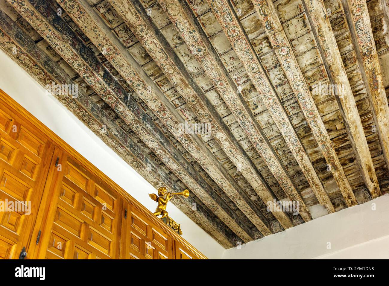 Sacristy of San Nicolas el Real Church, featuring an original wooden ...