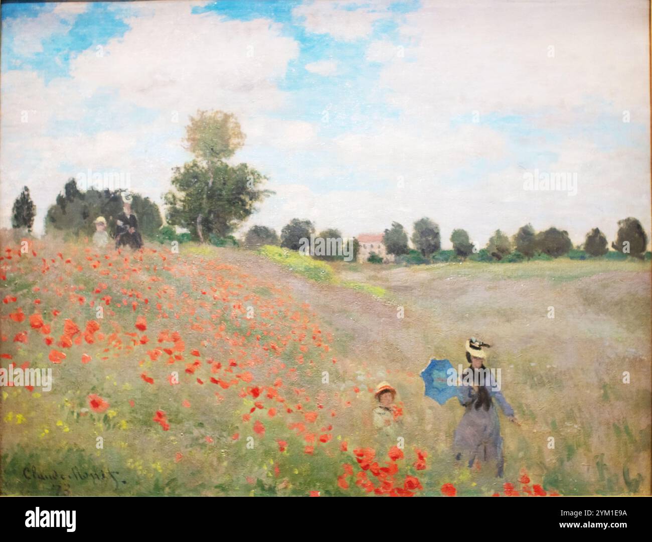 Poppy field by Claude Monet. Museum d'Orsay Stock Photo - Alamy