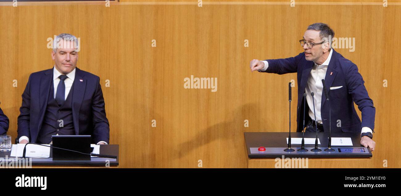 Vienna, Austria. 20th Nov, 2024. AUSTRIA; VIENNA; 20241120; Federal party chairman of the ...