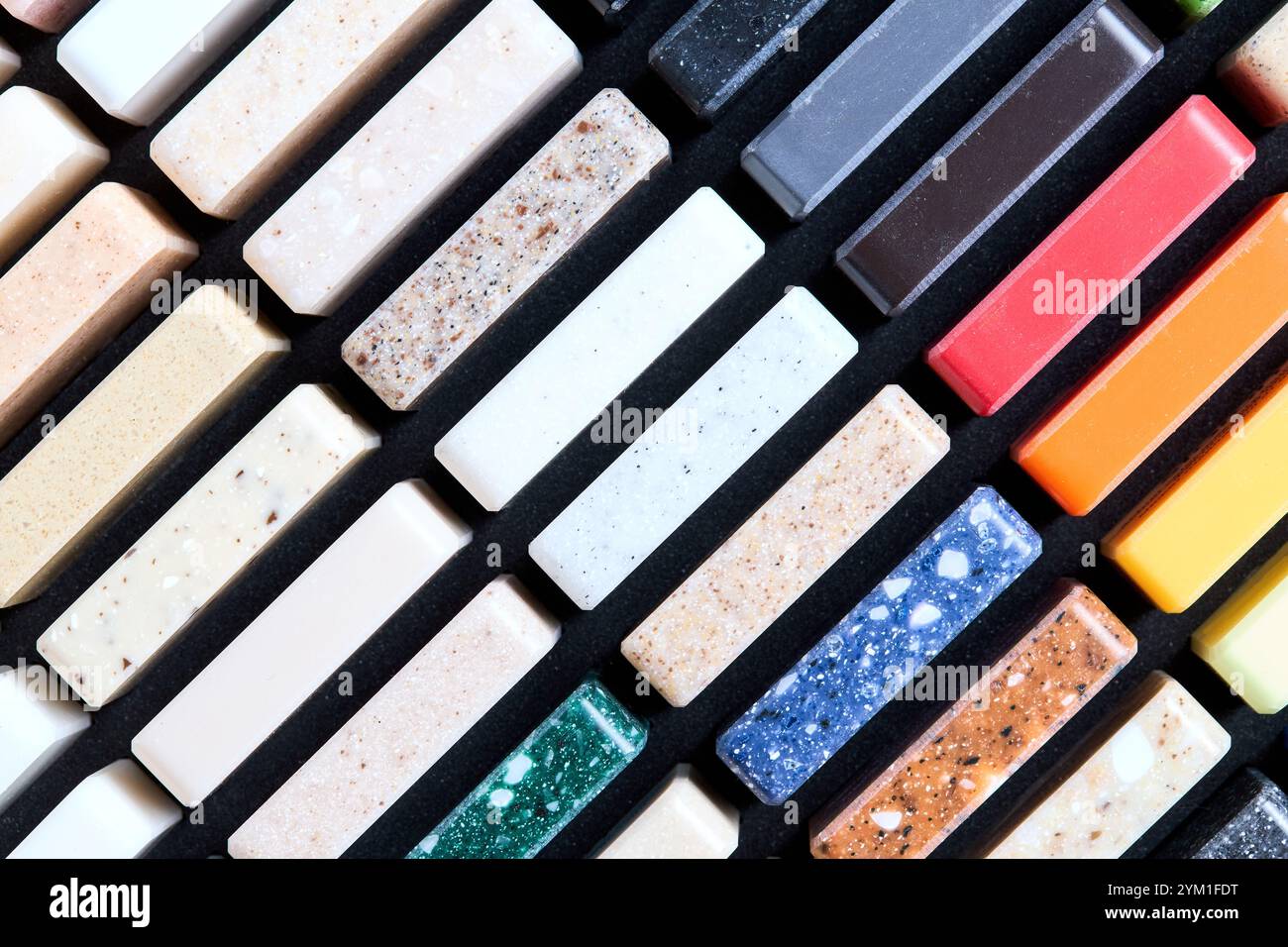 Porcelain stoneware artificial stone square samples as kitchen ...