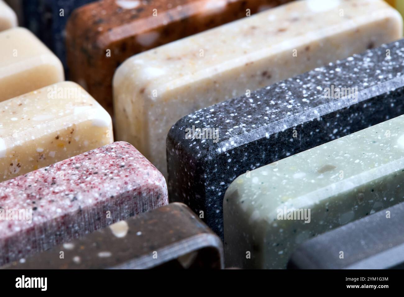 Porcelain stoneware artificial stone square samples as kitchen ...