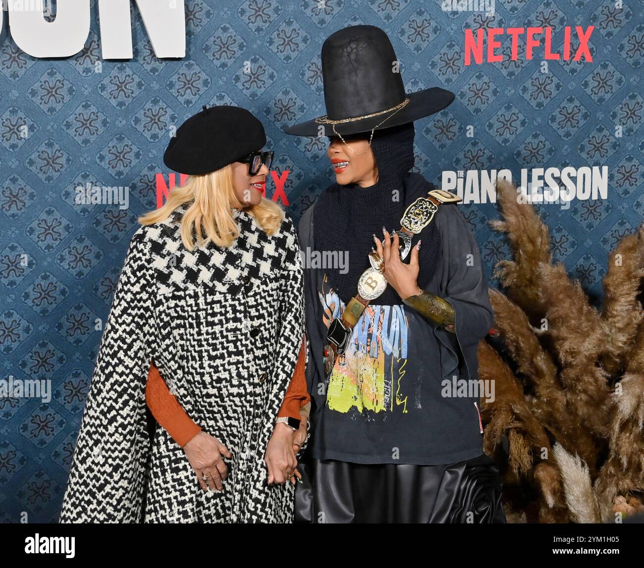 Los Angeles, United States. 19th Nov, 2024. Cast member Erykah Badu (R ...