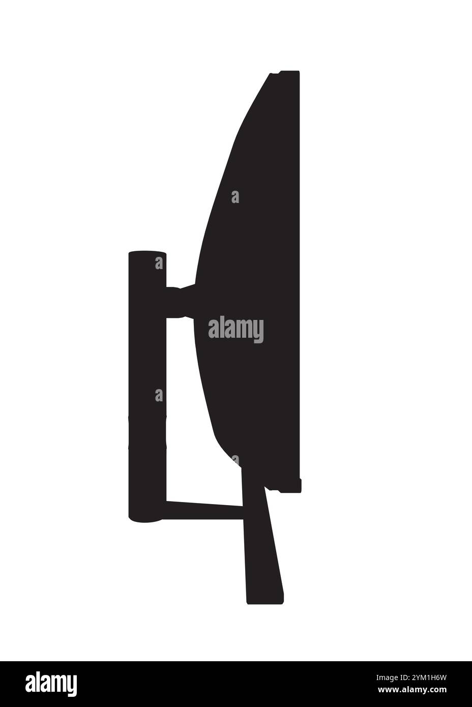 Slim laptop side view Black and White Stock Photos & Images - Alamy