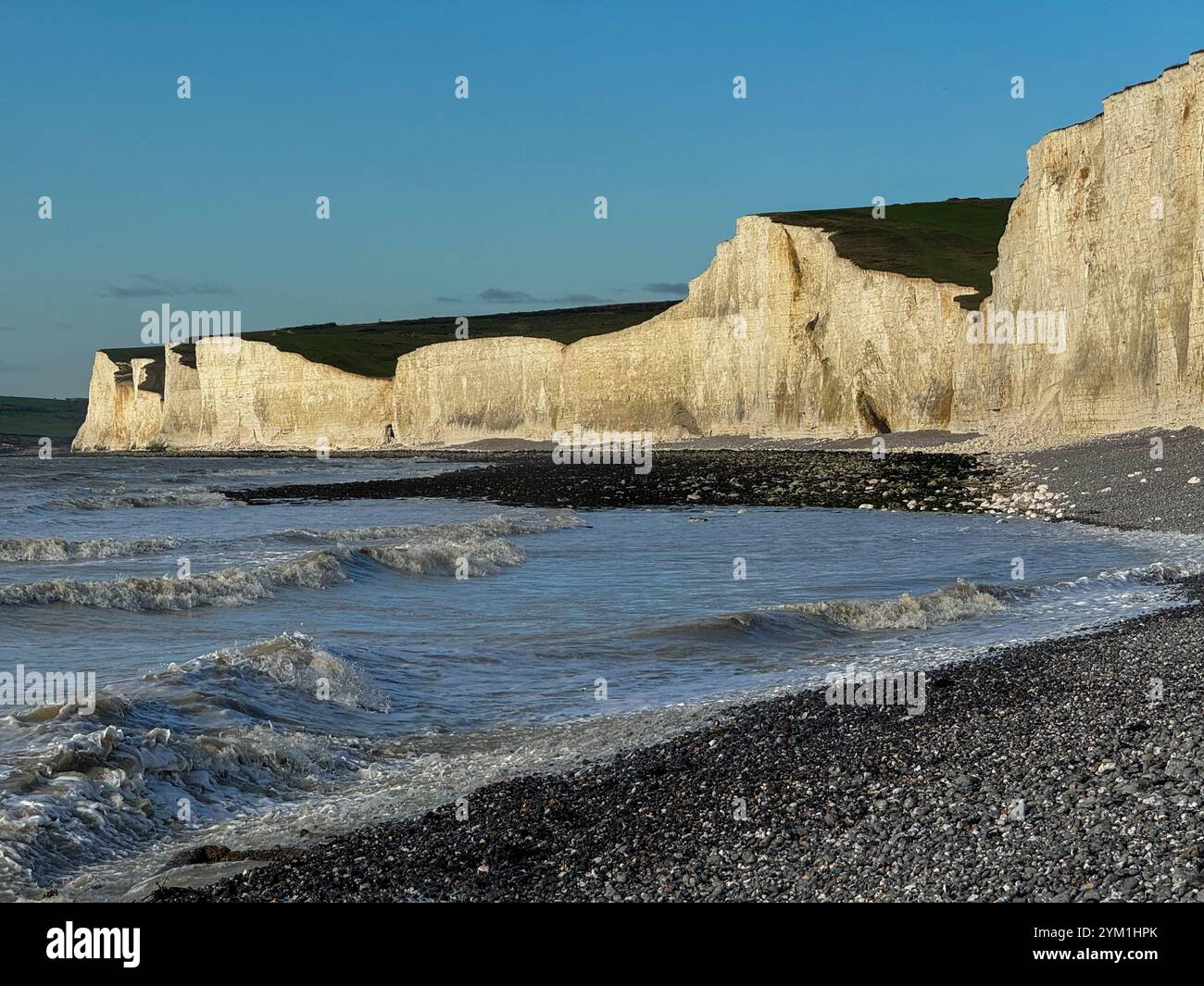 Birling Gap, Eastbourne. 20th November 2024. A sunny but cold morning ...
