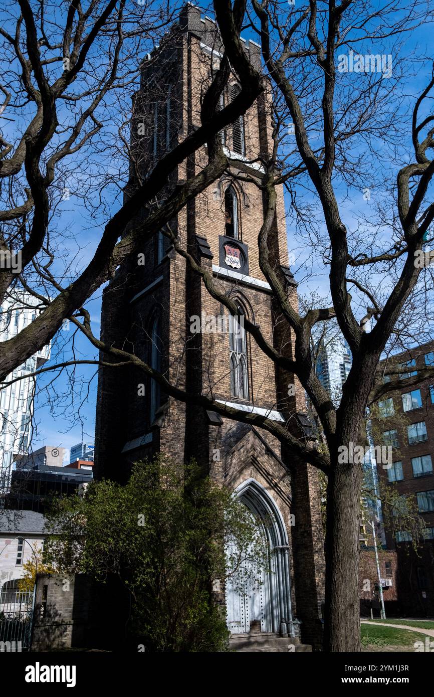 The tower church St. George of the Grange Park in the Downtown business ...