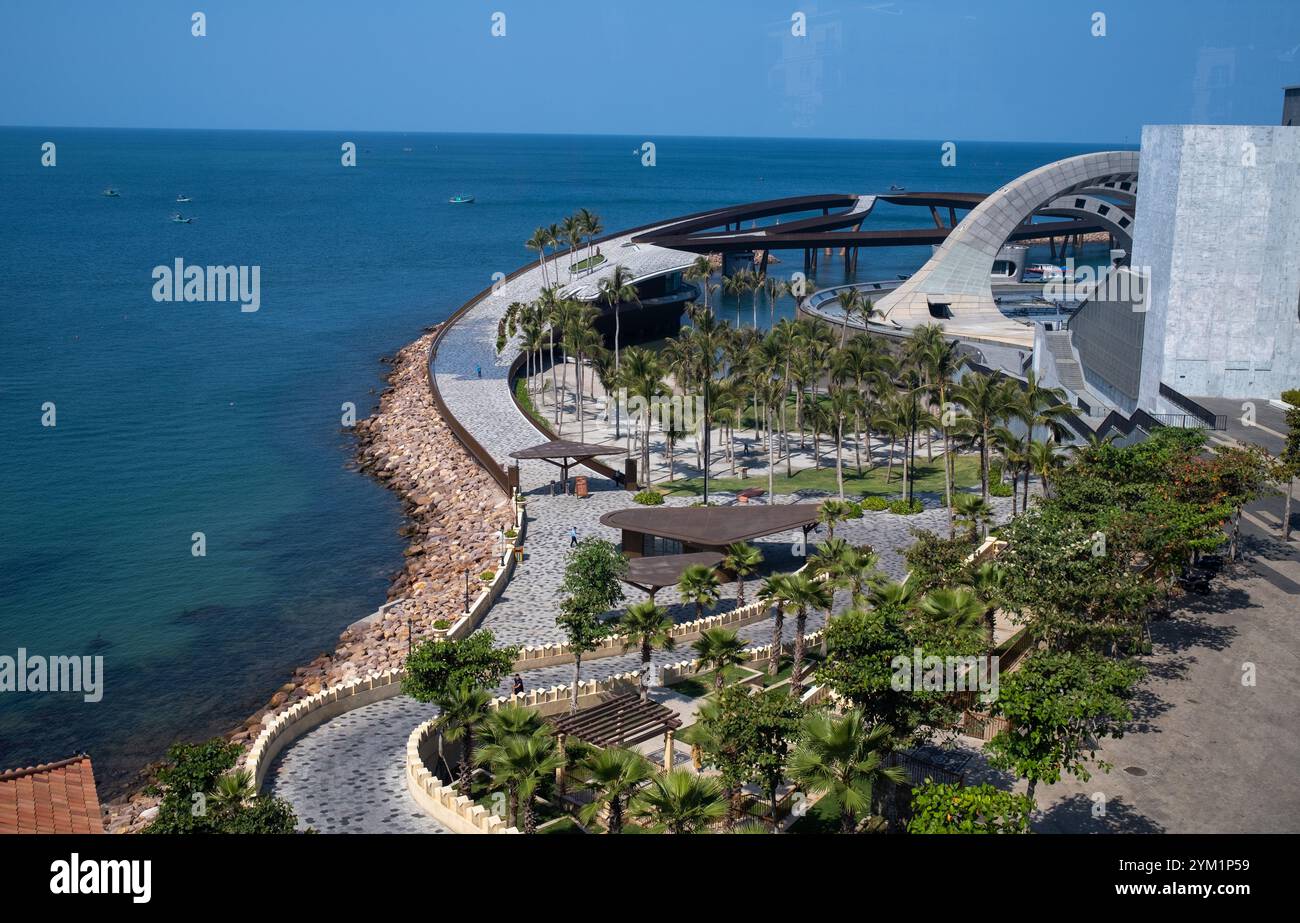Sunset Town from Cable Car on Phu Quoc Island Vietnam Stock Photo - Alamy