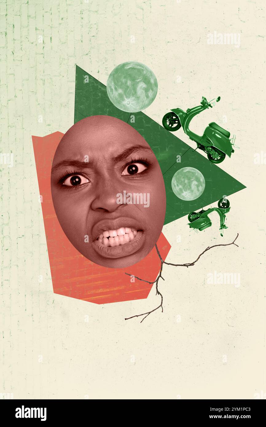 Composite trend artwork 3D sketch image photo collage of caricature ...