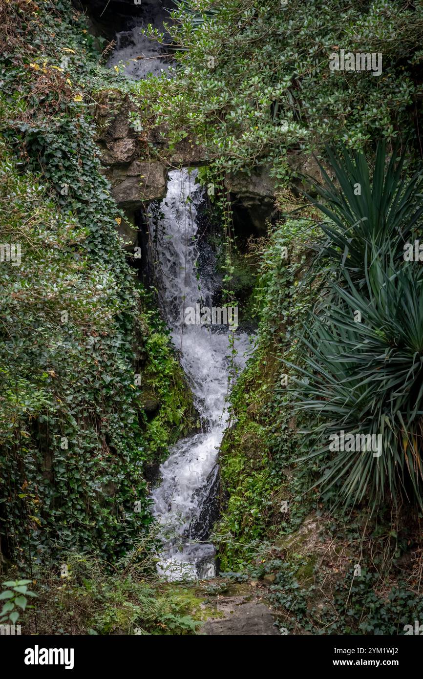 Paris, France - 11 16 2024: Park Buttes Chaumont. View of artificial ...
