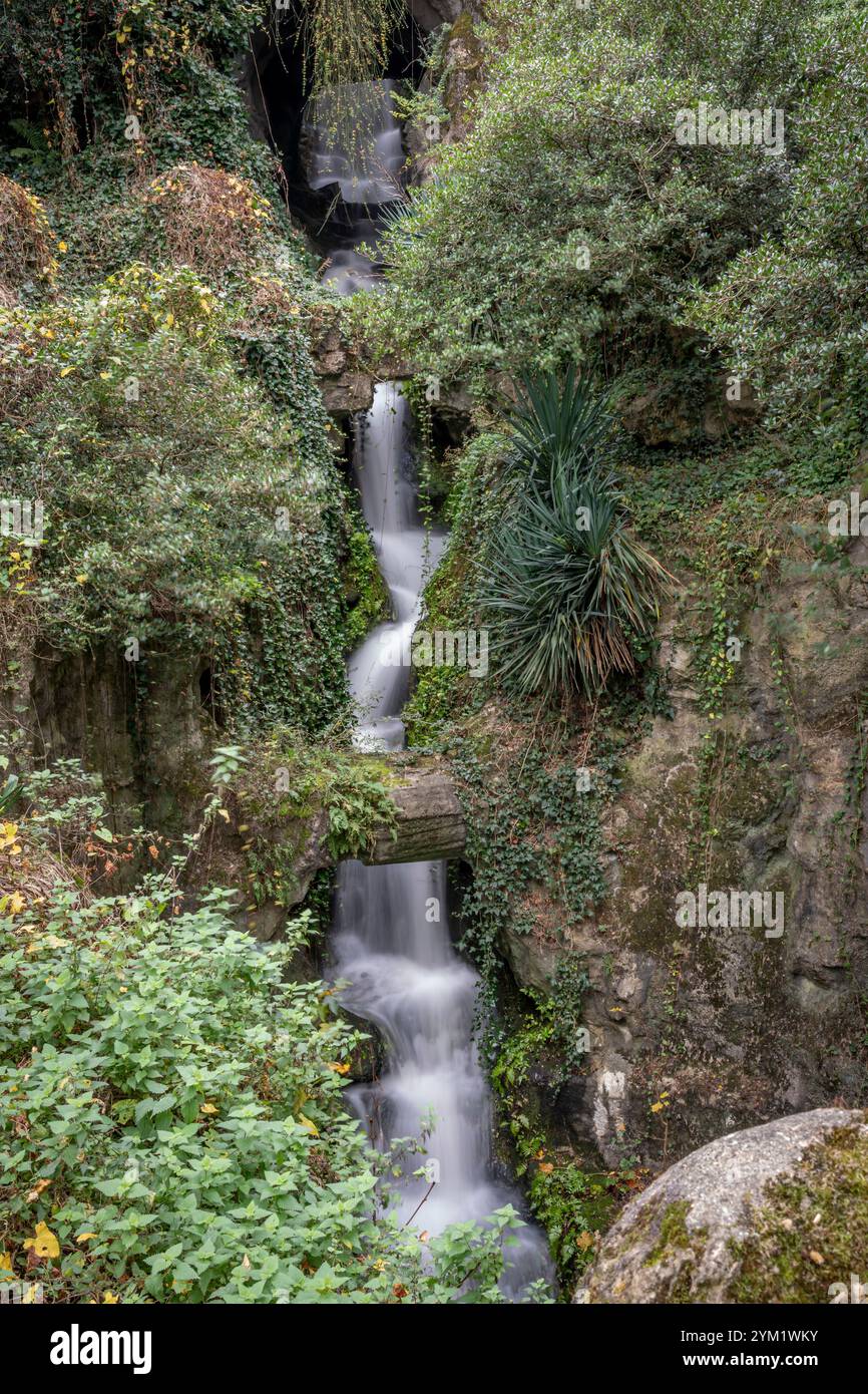 Paris, France - 11 16 2024: Park Buttes Chaumont. View of artificial ...