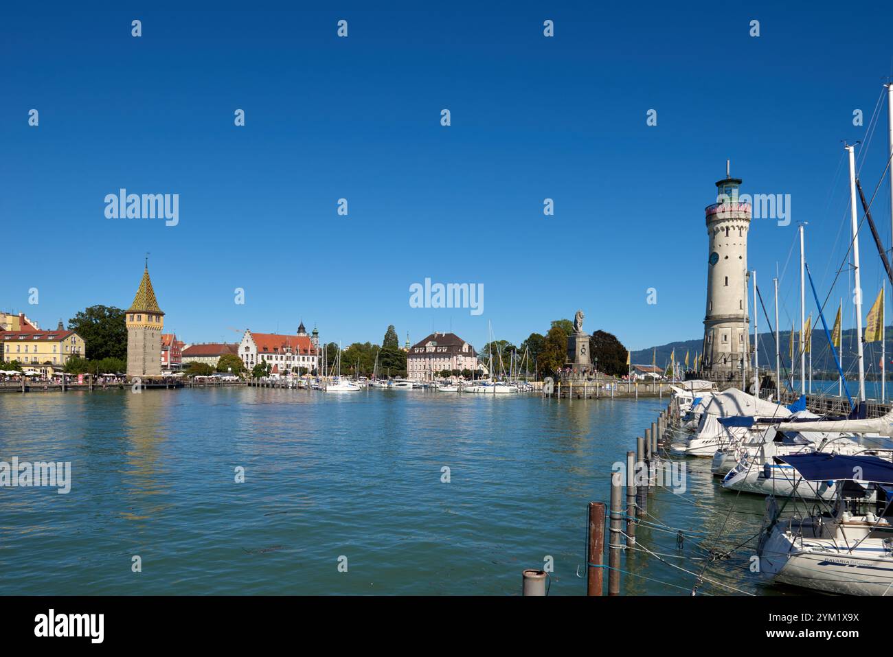 03.09.2023: Bustling Tourist Boats and Yachts Fill Lindau Harbor on ...