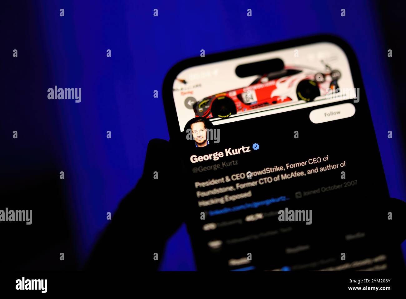 Paris, France - Jul 20, 2024: A smartphone screen displays the Twitter ...