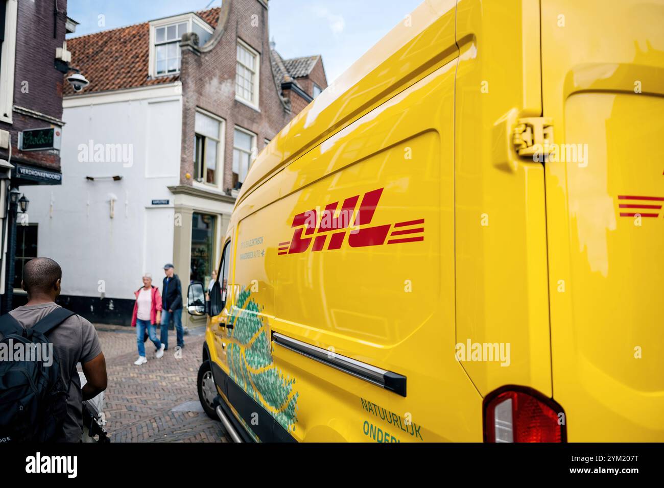 Alkmaar, Netherlands - Aug 30, 2024: DHL delivery van parked on a ...