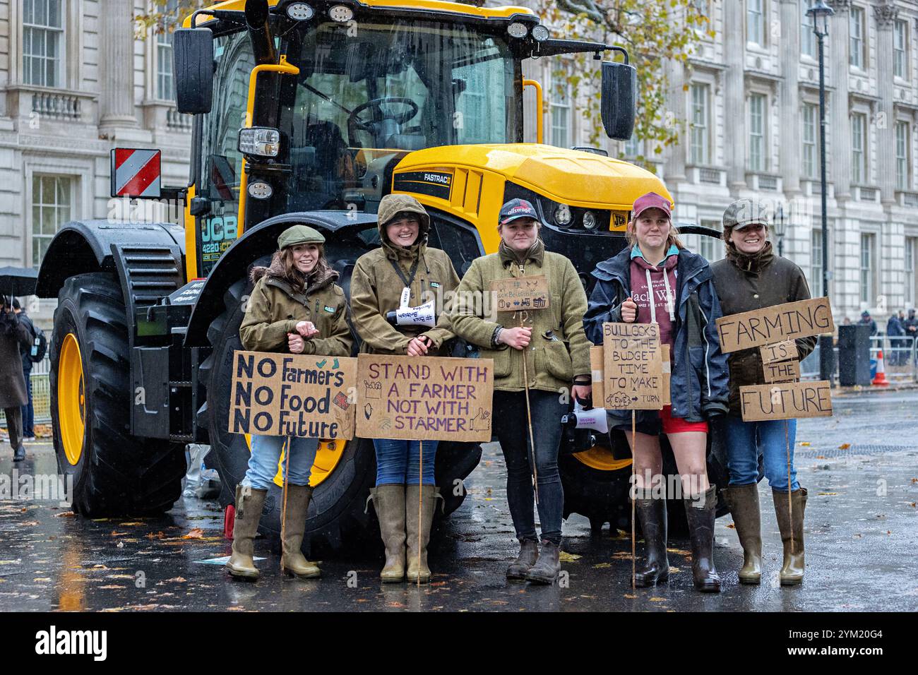 London, UK. November 19th 2024. Farmers march in London to protest ...