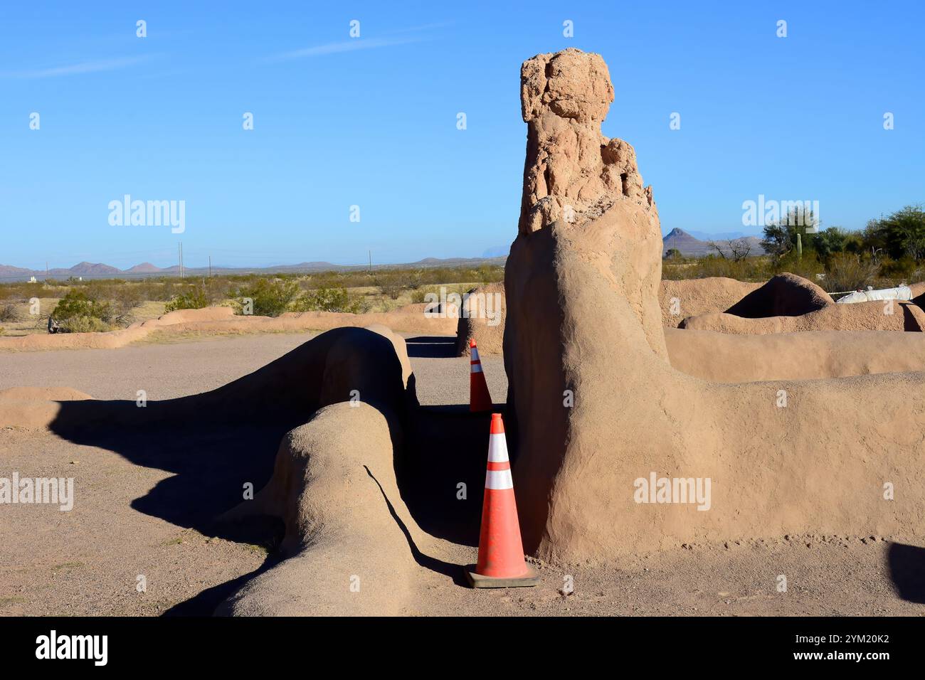 Ancient Casa Grande Ruins National Monument of the Pre-columbian ...