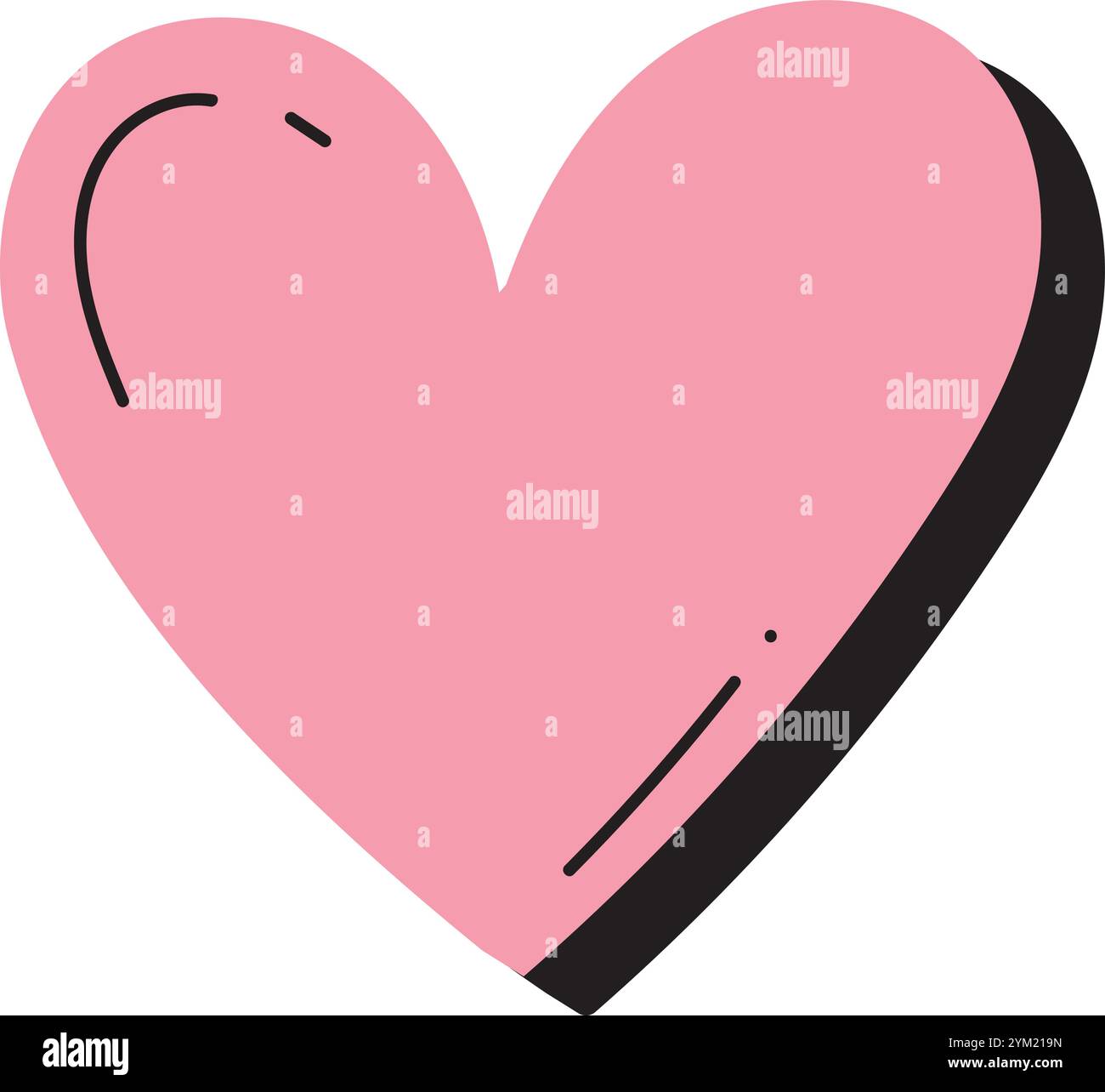 heart hand drawn element Stock Vector Image & Art - Alamy