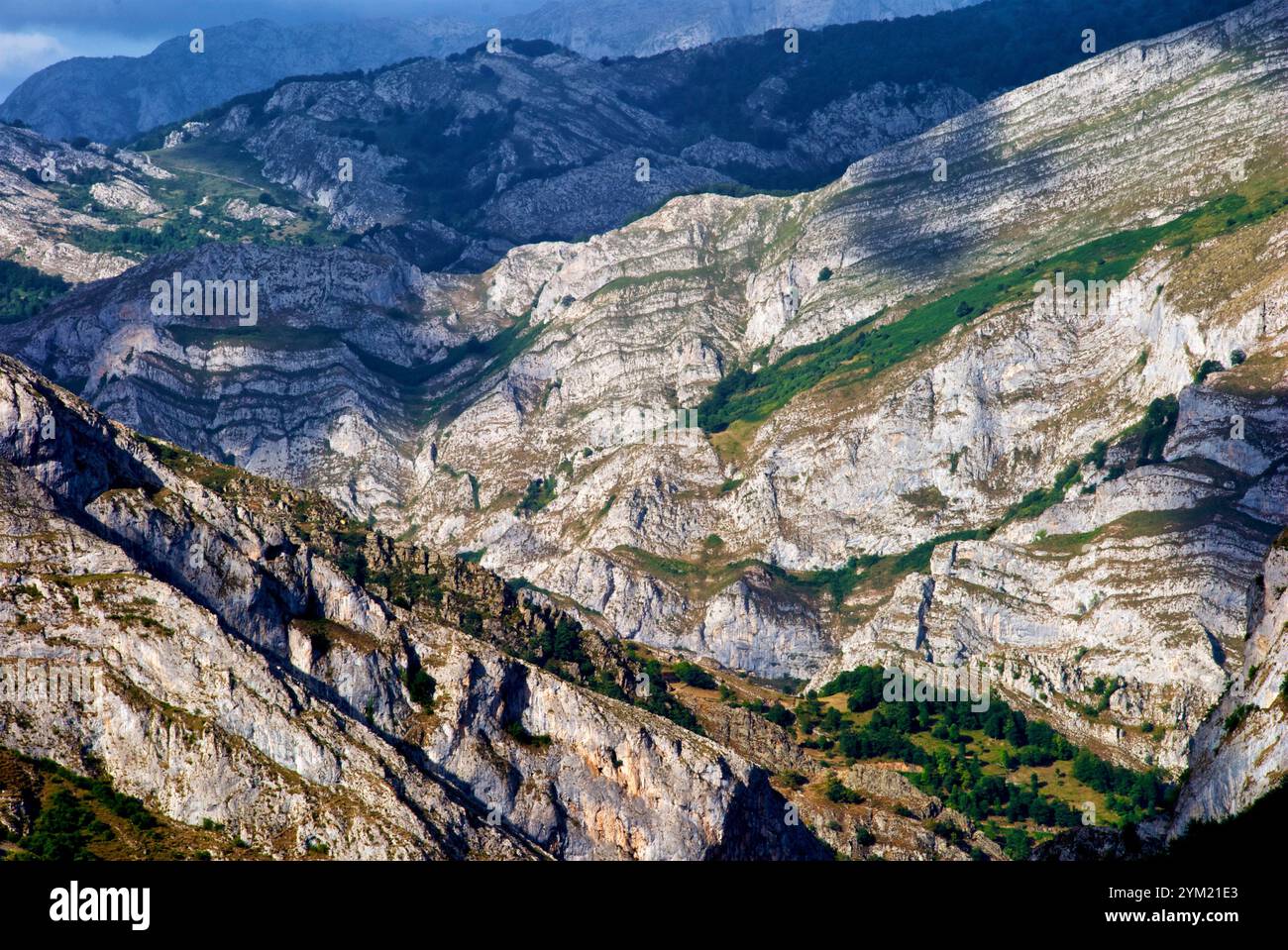 Geological Folds. San Juan de Beleño. Ponga Council. Asturias. Spain ...