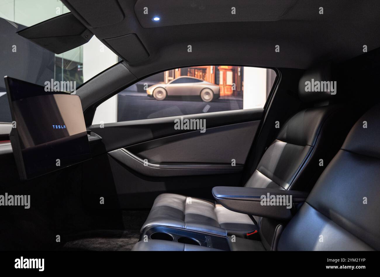 Berlin, Germany. 20th Nov, 2024. A look inside a prototype of the Tesla ...