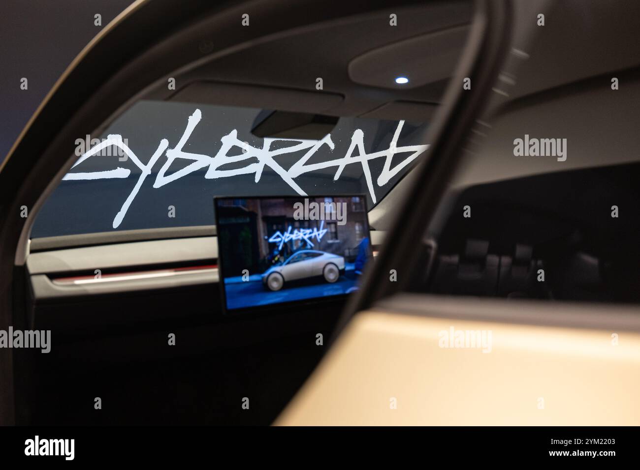 Berlin, Germany. 20th Nov, 2024. A look inside a prototype of the Tesla ...
