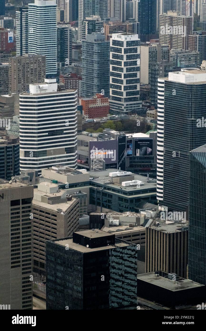 Urban landscape of high-rise building office and residential building ...