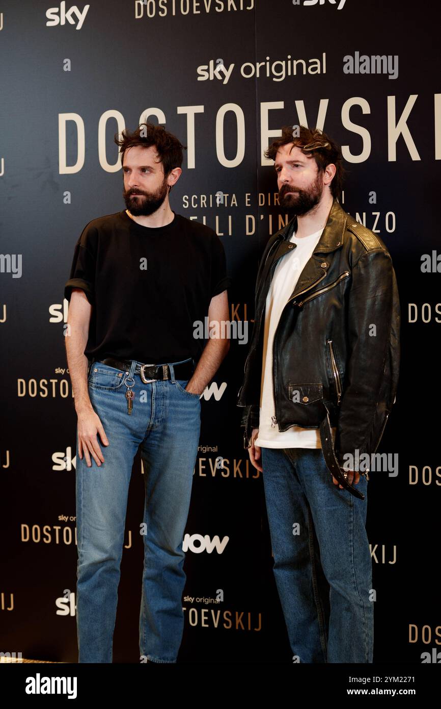 ROME, ITALY - NOVEMBER 20: Damiano e Fabio D'Innocenzo, Filippo Timi ...